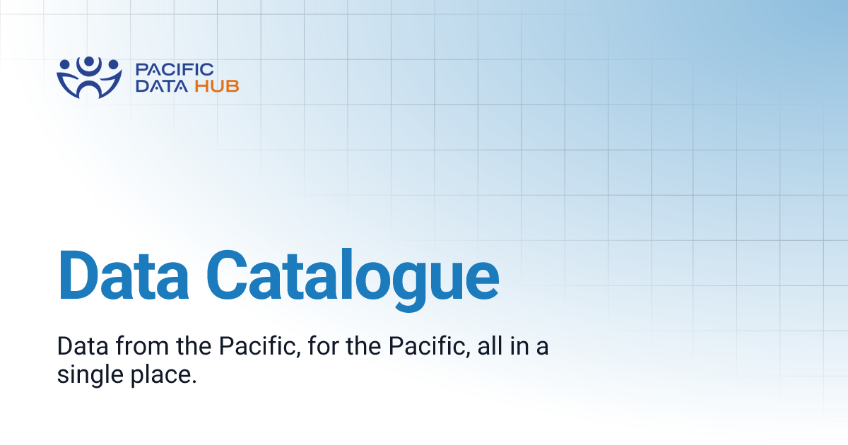 Data Catalogue | Pacific Data Hub