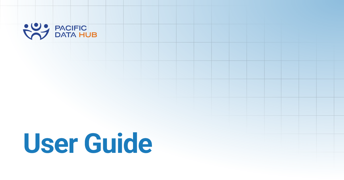 User Guide | Pacific Data Hub